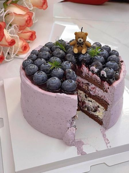 蓝莓蛋糕图片大全_蓝莓蛋糕怎么做-第1张图片-山城妙识