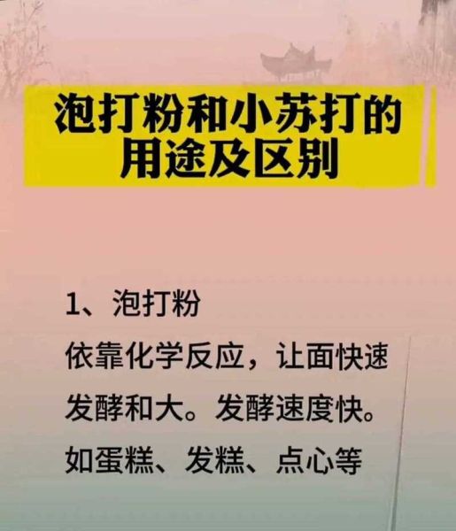 泡打粉的作用_泡打粉和小苏打的区别-第2张图片-山城妙识 泡打粉的作用_泡打粉和小苏打的区别-第2张图片-山城妙识