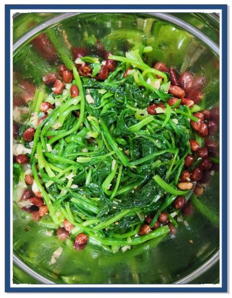 果仁菠菜的家常做法_怎么焯水才翠绿-第1张图片-山城妙识 果仁菠菜的家常做法_怎么焯水才翠绿-第1张图片-山城妙识