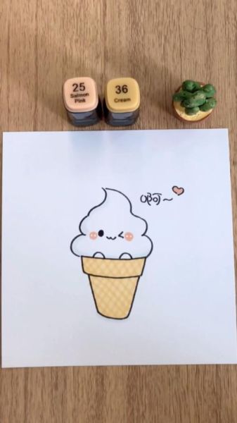 冰激淋简笔画怎么画_冰激淋简笔画教程-第3张图片-山城妙识
