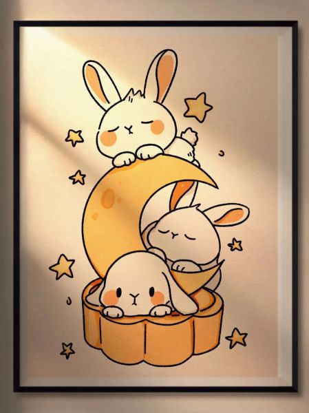 中秋节最简单的画怎么画_中秋节儿童简笔画教程-第1张图片-山城妙识