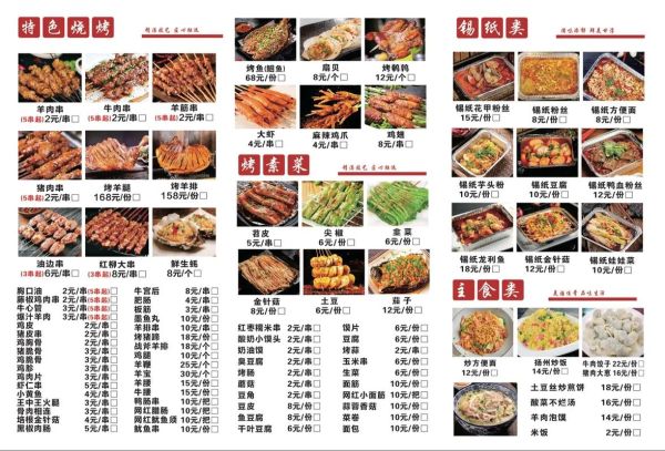 烧烤菜单图片大全高清图片_如何挑选高清烧烤菜单图-第3张图片-山城妙识