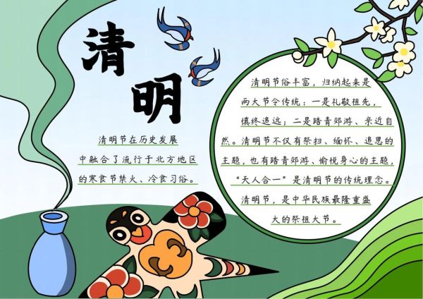 清明节手抄报内容大全图片_如何设计更出彩-第2张图片-山城妙识