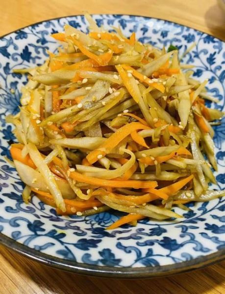 牛蒡丝怎么炒好吃_牛蒡丝的做法大全-第1张图片-山城妙识