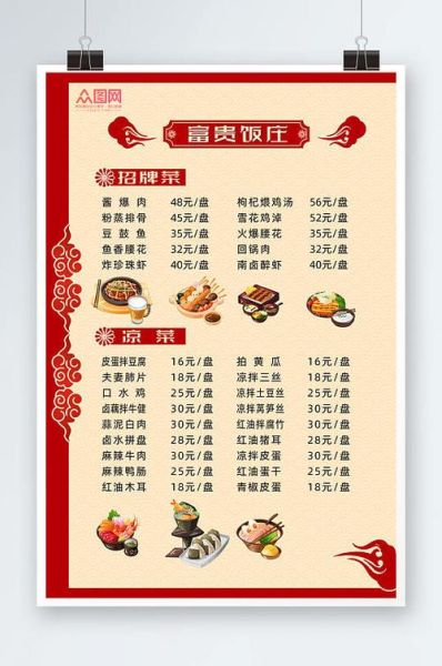 免费菜单模板怎么下载_餐厅菜单模板免费使用-第2张图片-山城妙识