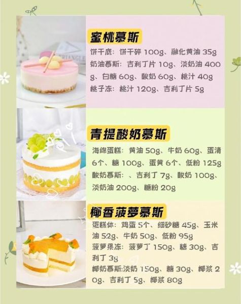 慕斯蛋糕需要什么材料_慕斯蛋糕材料清单-第1张图片-山城妙识