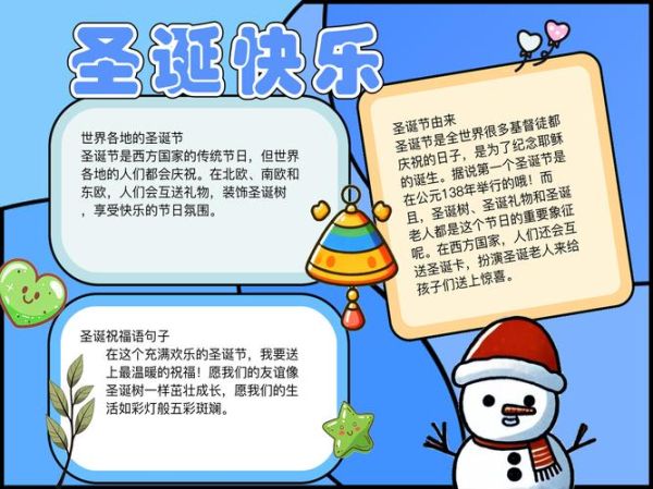 圣诞节手抄报简单又漂亮_怎么做-第3张图片-山城妙识