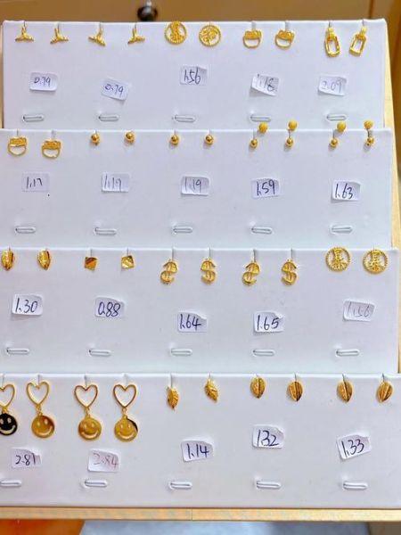 金耳钉一般多少克_女生戴会不会太重-第2张图片-山城妙识