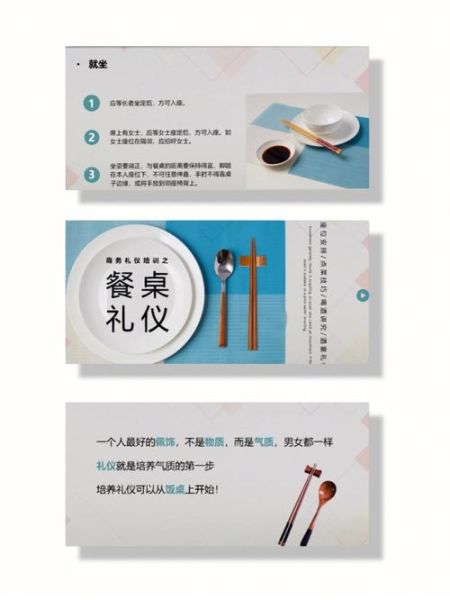 西餐礼仪ppt模板_如何优雅呈现-第2张图片-山城妙识