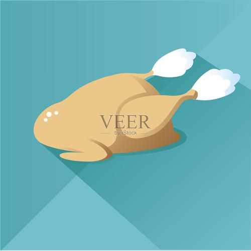 烤火鸡图片卡通_怎么画简单又可爱-第2张图片-山城妙识