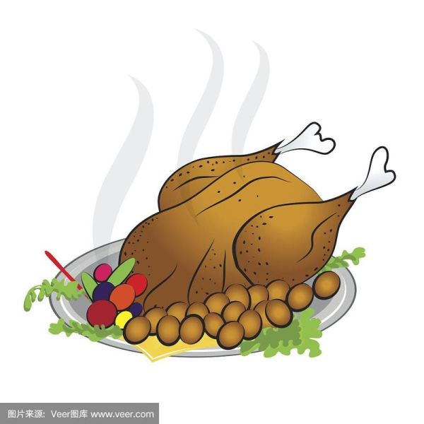 烤火鸡图片卡通_怎么画简单又可爱-第3张图片-山城妙识