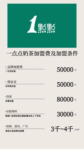 1点点奶茶加盟条件_需要多少钱-第1张图片-山城妙识