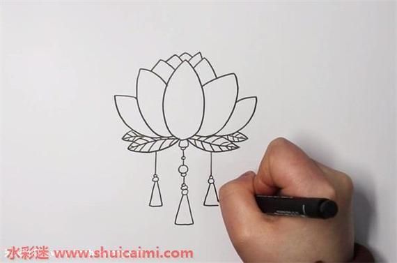 荷花灯简笔画怎么画_荷花灯简笔画步骤-第3张图片-山城妙识 荷花灯简笔画怎么画_荷花灯简笔画步骤-第3张图片-山城妙识