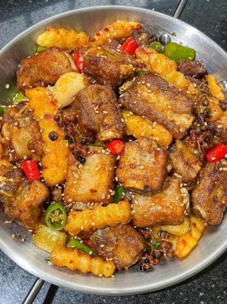 干锅排骨虾怎么做_干锅排骨虾做法图解-第3张图片-山城妙识 干锅排骨虾怎么做_干锅排骨虾做法图解-第3张图片-山城妙识