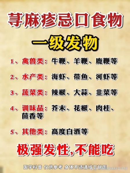 荨麻疹吃什么食物好_荨麻疹不能吃什么-第1张图片-山城妙识