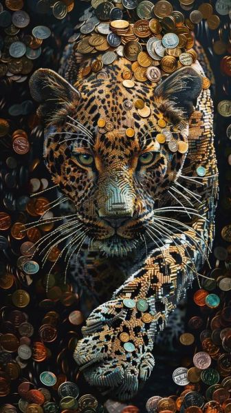 金钱豹图片高清壁纸哪里下载_如何分辨真假金钱豹照片-第1张图片-山城妙识