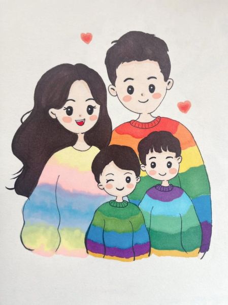 全家福简笔画怎么画_全家福简笔画简单教程-第1张图片-山城妙识 全家福简笔画怎么画_全家福简笔画简单教程-第1张图片-山城妙识