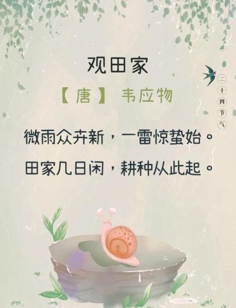 惊蛰节气诗句有哪些_惊蛰诗句里的农耕智慧-第2张图片-山城妙识 惊蛰节气诗句有哪些_惊蛰诗句里的农耕智慧-第2张图片-山城妙识