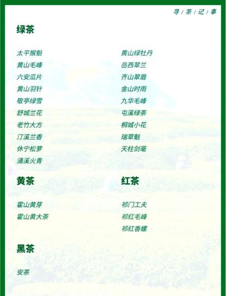 安徽茶叶有哪些_安徽名茶排行榜-第3张图片-山城妙识
