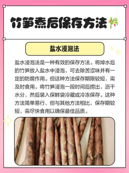 煮过的竹笋怎么保存_能放多久不坏-第1张图片-山城妙识