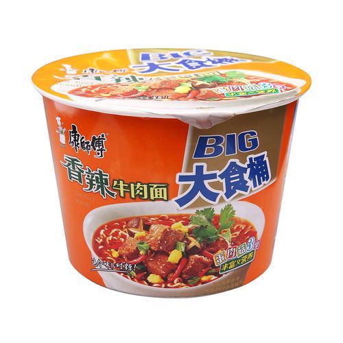 康师傅香辣牛肉面大食桶哪里买便宜_康师傅香辣牛肉面大食桶多少钱-第1张图片-山城妙识