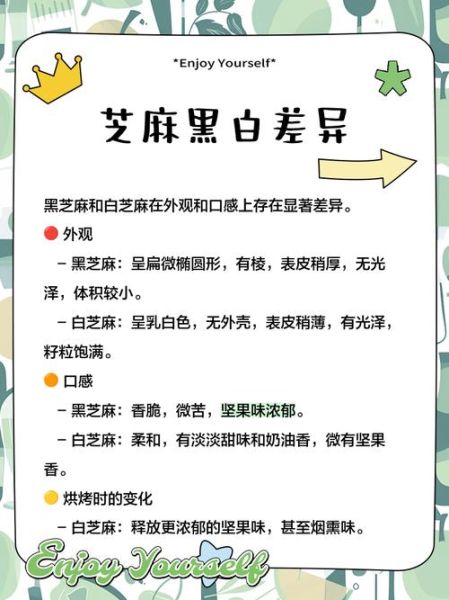 白芝麻和黑芝麻的区别_哪个更营养-第2张图片-山城妙识