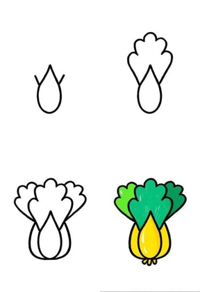 蔬菜简笔画怎么画_适合儿童的蔬菜简笔画教程-第1张图片-山城妙识