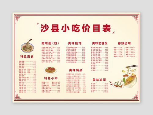 沙县小吃有哪些菜品_沙县小吃菜单价格表-第3张图片-山城妙识