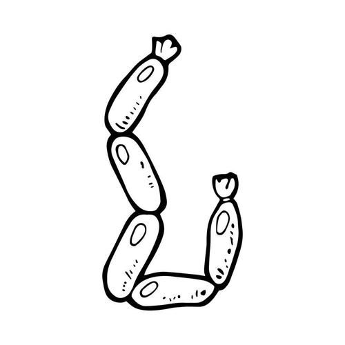 香肠简笔画怎么画_香肠简笔画步骤-第2张图片-山城妙识 香肠简笔画怎么画_香肠简笔画步骤-第2张图片-山城妙识