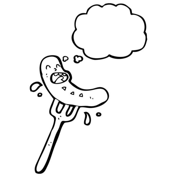 香肠简笔画怎么画_香肠简笔画步骤-第3张图片-山城妙识 香肠简笔画怎么画_香肠简笔画步骤-第3张图片-山城妙识