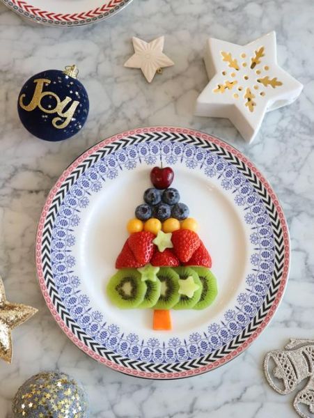 水果圣诞树拼盘窍门_怎么固定水果不掉-第1张图片-山城妙识