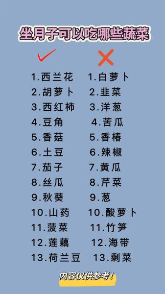 产妇能吃什么蔬菜_坐月子蔬菜推荐-第2张图片-山城妙识