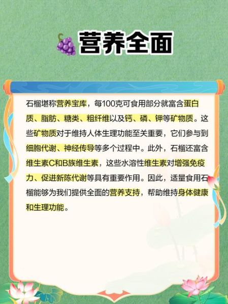 石榴有什么好处_石榴的营养价值与功效-第3张图片-山城妙识