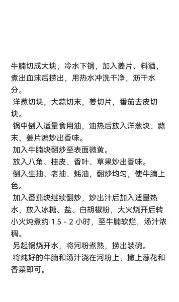 牛腩粉里的牛腩怎么做_牛腩粉牛腩配方-第1张图片-山城妙识