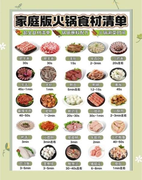 清汤火锅食材大全菜单_哪些食材最鲜-第2张图片-山城妙识