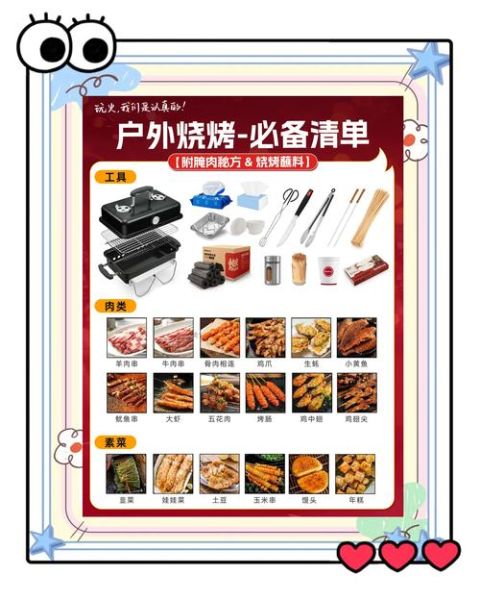 烧烤需要准备什么材料_烧烤食材清单怎么列-第2张图片-山城妙识