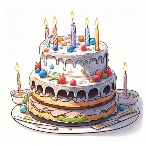 生日蛋糕卡通图片大全_如何挑选可爱又高清的素材-第1张图片-山城妙识