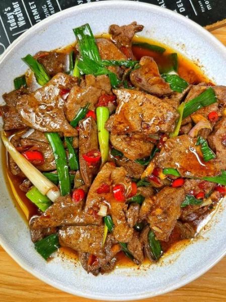 溜肝尖的家常做法_猪肝怎么炒才嫩-第1张图片-山城妙识