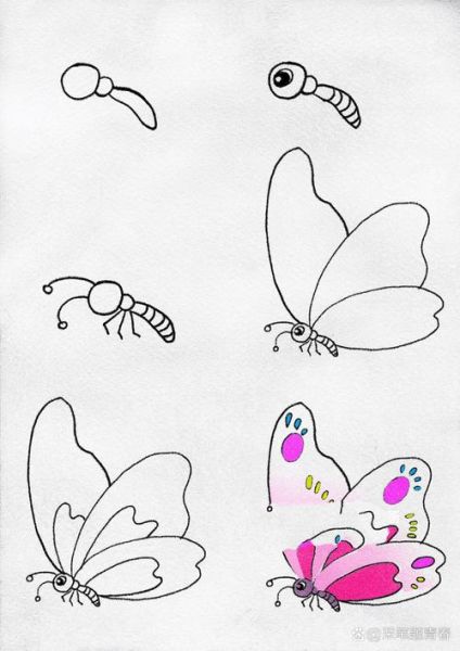 蝴蝶简笔画怎么画_蝴蝶图片大全简笔画-第2张图片-山城妙识