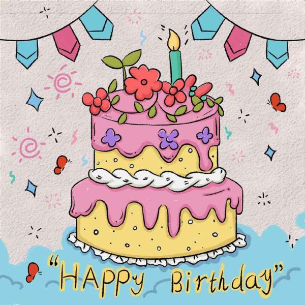 生日蛋糕简笔画彩色可爱_怎么画-第3张图片-山城妙识 生日蛋糕简笔画彩色可爱_怎么画-第3张图片-山城妙识