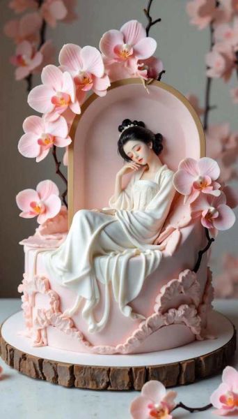 翻糖蛋糕古风女子怎么做_古风翻糖人偶教程-第1张图片-山城妙识