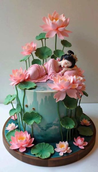 翻糖蛋糕古风女子怎么做_古风翻糖人偶教程-第3张图片-山城妙识