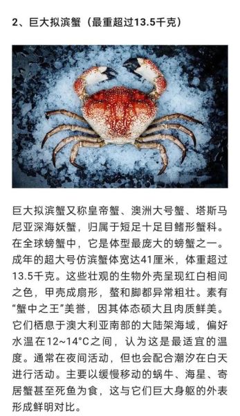 世界上最大的螃蟹有哪些_十大巨型蟹排名-第1张图片-山城妙识