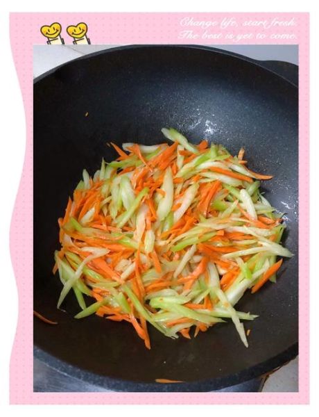 芹菜胡萝卜炒肉丝怎么做_芹菜胡萝卜炒肉丝热量高吗-第1张图片-山城妙识