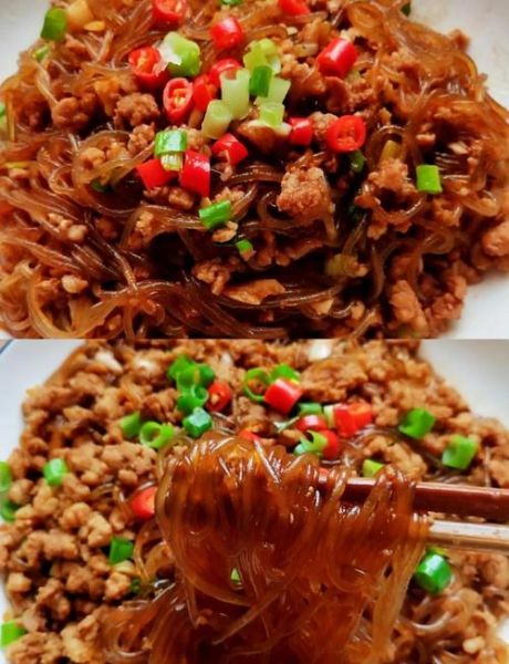 蚂蚁上树最正宗的家常做法_蚂蚁上树粉丝怎么不粘连-第1张图片-山城妙识