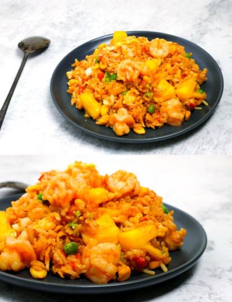 菠萝海鲜炒饭怎么做_菠萝海鲜炒饭的正宗做法-第3张图片-山城妙识