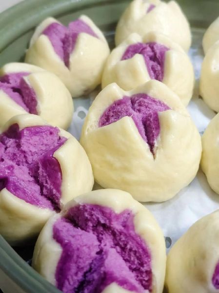 紫薯玫瑰花馒头怎么做_紫薯玫瑰花馒头做法大全-第1张图片-山城妙识