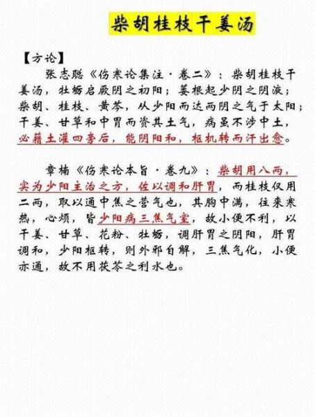 柴胡桂枝干姜汤方解_功效与作用-第2张图片-山城妙识 柴胡桂枝干姜汤方解_功效与作用-第2张图片-山城妙识