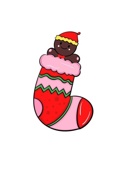 圣诞袜子简笔画彩色_怎么画才好看-第1张图片-山城妙识 圣诞袜子简笔画彩色_怎么画才好看-第1张图片-山城妙识