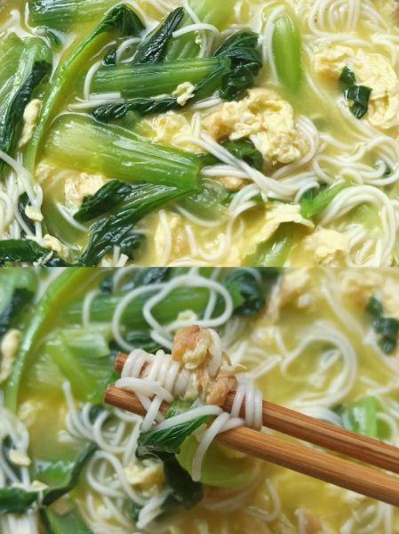 青菜鸡蛋面怎么做_青菜鸡蛋面几分钟熟-第1张图片-山城妙识